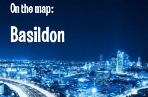 Map of Basildon, United Kingdom. Streets, neighborhoods and sights of ...