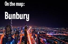 Map of Bunbury, Australia. Streets, neighborhoods and sights of Bunbury ...