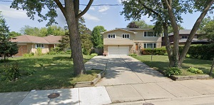 Map of Glenview, Illinois as of December 2025. Streets, landmarks and ...