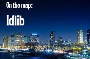 Map of Idlib, Syria. Streets, neighborhoods and sights of Idlib, Syria.