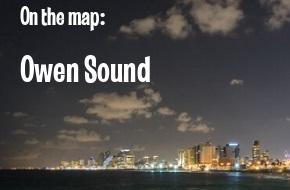 Map of Owen Sound, Canada. Streets, neighborhoods and sights of Owen ...