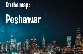 Map of Peshawar, Pakistan. Streets, neighborhoods and sights of Peshawar, Pakistan.