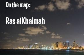 Map of Ras al-Khaimah, United Arab Emirates. Streets, neighborhoods and ...