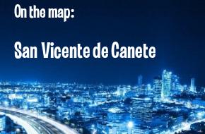 Map of San Vicente de Cañete, Peru. Streets, neighborhoods and sights ...