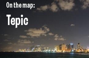 Mapa satelital de Tepic, México: calles y casas en imágenes satelitales ...