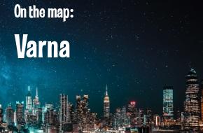 Map of Varna, Bulgaria. Streets, neighborhoods and sights of Varna ...