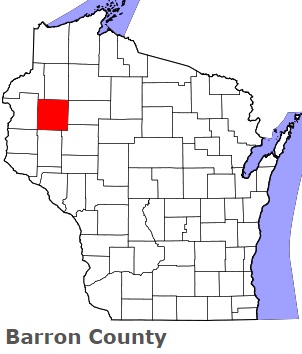 Barron County on the satellite map of Wisconsin 2026. Actual satellite ...