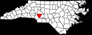 Cabarrus County on the map of North Carolina 2024. Cities, roads ...