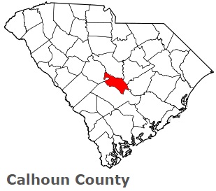 Calhoun County on the satellite map of South Carolina 2024. Actual satellite images of Calhoun ...