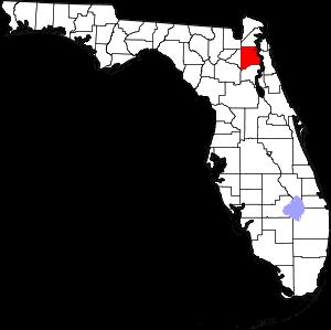 Clay County on the satellite map of Florida 2024. Actual satellite ...