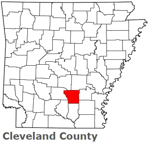 Cleveland County on the satellite map of Arkansas 2025. Actual ...