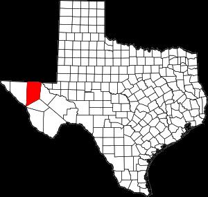 Culberson County on the satellite map of Texas 2024. Actual satellite ...