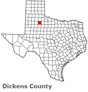 Dickens County on the satellite map of Texas 2024. Actual satellite ...