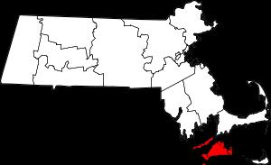 Dukes County on the satellite map of Massachusetts 2024. Actual ...