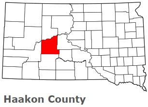 Haakon County on the satellite map of South Dakota 2025. Actual ...