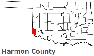 Harmon County on the satellite map of Oklahoma 2023. Actual satellite ...