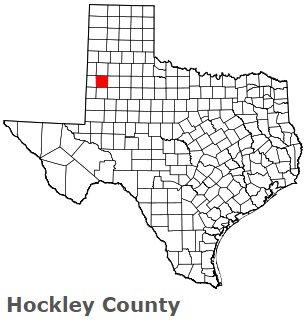 Hockley County on the map of Texas 2026. Cities, roads, borders and ...