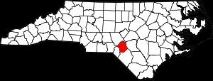 Hoke County on the map of North Carolina 2024. Cities, roads, borders ...