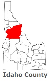 Idaho County on the satellite map of Idaho 2025. Actual satellite ...