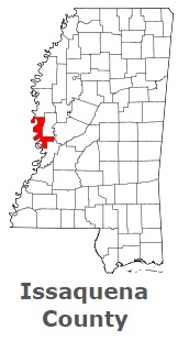 Issaquena County on the satellite map of Mississippi 2023. Actual ...