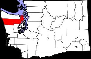 Jefferson County on the satellite map of Washington 2024. Actual ...