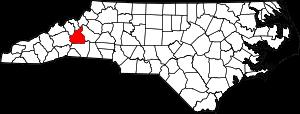 McDowell County on the satellite map of North Carolina 2024. Actual ...