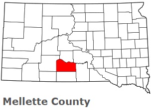 Mellette County on the satellite map of South Dakota 2024. Actual ...