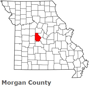 Morgan County on the satellite map of Missouri 2024. Actual satellite ...