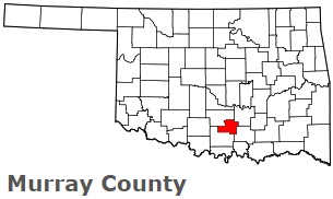 Murray County on the satellite map of Oklahoma 2023. Actual satellite ...