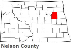 Nelson County on the satellite map of North Dakota 2024. Actual ...