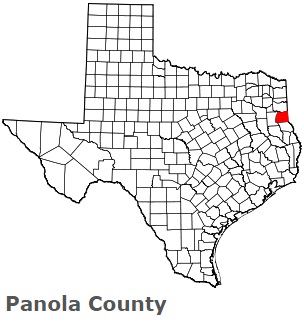 Panola County on the satellite map of Texas 2024. Actual satellite ...