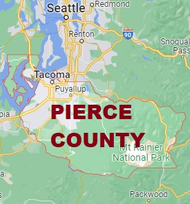 Pierce County on the satellite map of Washington 2025. Actual satellite images of Pierce County ...