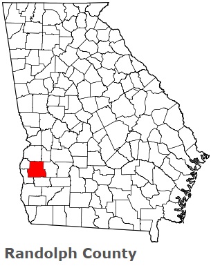 Randolph County on the satellite map of Georgia 2025. Actual satellite ...