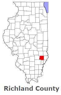 Richland County on the satellite map of Illinois 2024. Actual satellite images of Richland ...