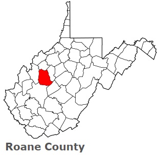 Roane County on the satellite map of West Virginia 2024. Actual ...