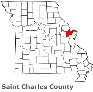 Saint Charles County on the satellite map of Missouri 2025. Actual satellite images of Saint ...