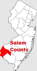 Salem County on the satellite map of New Jersey 2024. Actual satellite ...