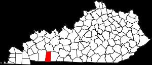 Todd County on the satellite map of Kentucky 2024. Actual satellite ...