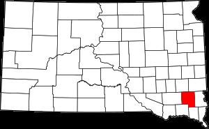 Turner County on the map of South Dakota 2025. Cities, roads, borders ...