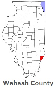 Wabash County on the satellite map of Illinois 2025. Actual satellite ...