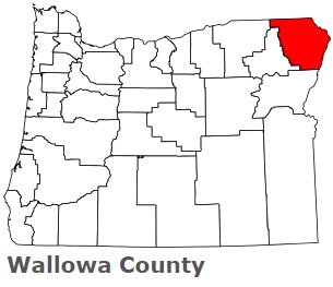 Wallowa County on the satellite map of Oregon 2024. Actual satellite images of Wallowa County ...