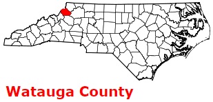 Watauga County on the satellite map of North Carolina 2025. Actual ...