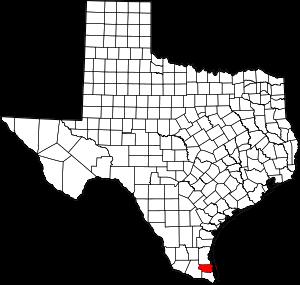 Willacy County on the satellite map of Texas 2022. Actual satellite ...