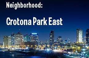 Map of Crotona Park East, New York City, NY. Streets, roads and houses ...