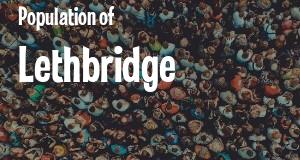 Population of Lethbridge, Canada as of August 2025. How many people ...