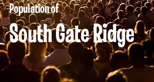 Population of South Gate Ridge, Florida as of May 2024. How many people ...
