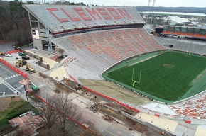 Where is Clemson Memorial Stadium on the map? Exact location of Clemson ...